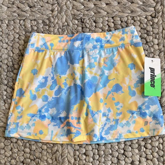Prince | Bottoms | Nwt Prince Yellowblue Tennis Skort | Poshmark